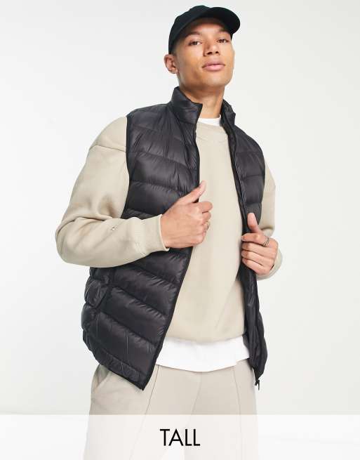 Brave Soul Tall gilet in black | ASOS
