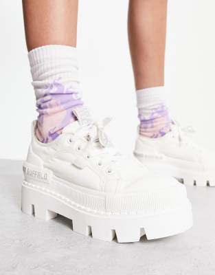 Buffalo - Raven Lo - Scarpe stringate bianche vegan-friendly | ASOS