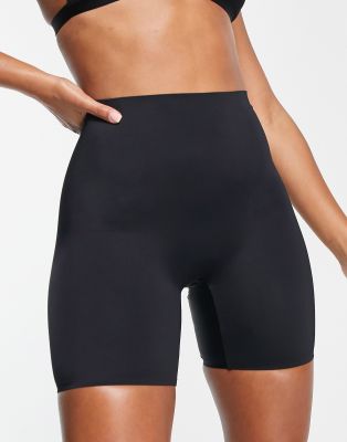 Bye Bra invisible mid waist medium contour shaping shorts in black | ASOS