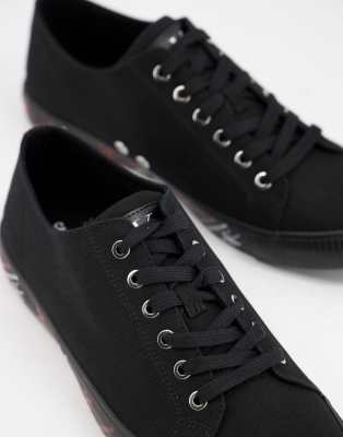 Calvin Klein antal plimsolls in black | ASOS