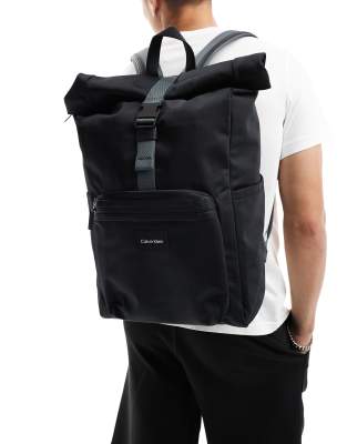 Calvin Klein essential folding backpack in black | ASOS
