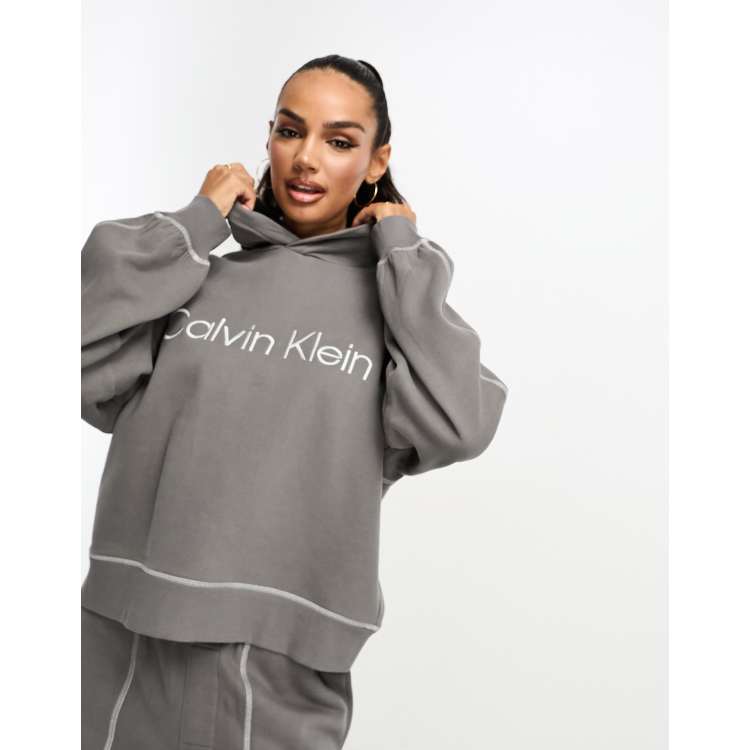 Calvin Klein Future Shift hoodie in gray