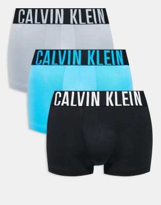 Calvin Klein - Intense Power - Lot de 3 boxers avec taille contrastante ...
