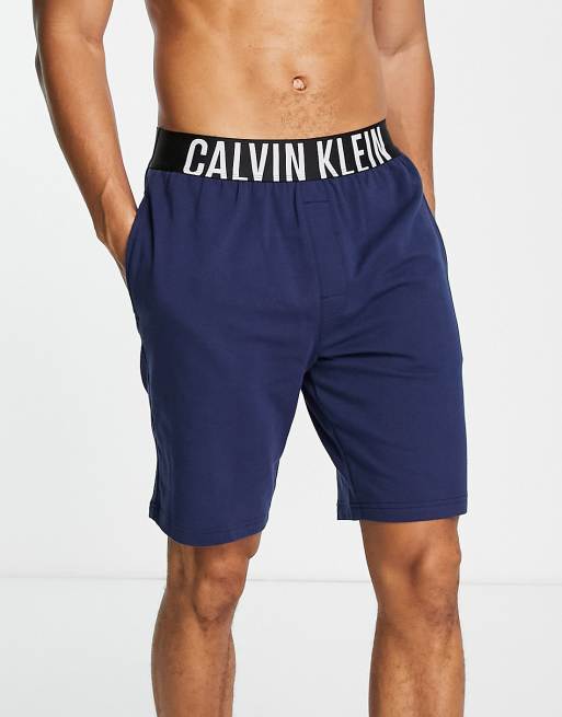 Calvin Klein Intense Power Slaapshort In Marineblauw Asos