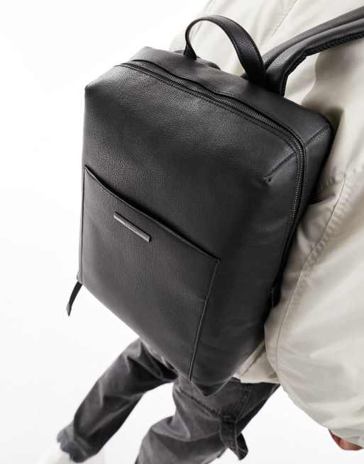 Calvin Klein modern squared backpack in black | ASOS