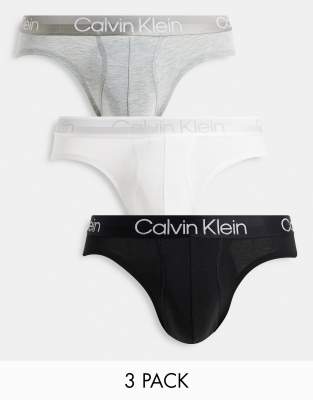 Calvin Klein - Modern Structure - Lot de 3 slips taille basse | ASOS
