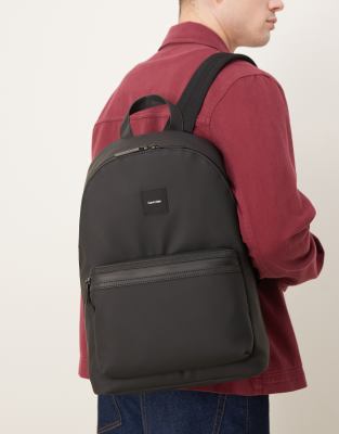 Calvin Klein rubber backpack in black | ASOS