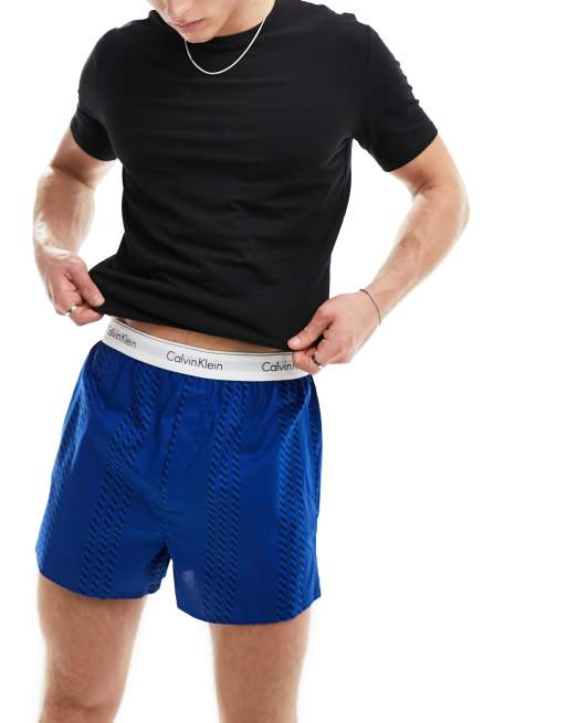 Calvin Klein short sleeve boxer set in multi | ASOS
