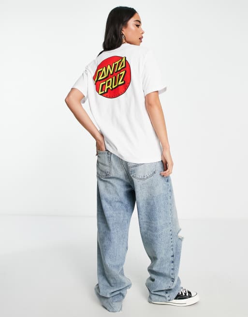 Camiseta blanca Classic Dot de Santa Cruz | ASOS