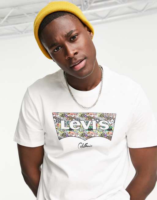 Camiseta Blanca Con Gráfico Housemark De Levis Asos