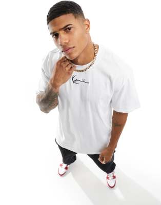 Camiseta blanca con logo de la marca de Karl Kani | ASOS
