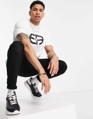Camiseta blanca con logo grande en el pecho de Emporio Armani | ASOS