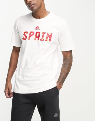 Camiseta blanca de la equipación de la selección de España para la Copa ...