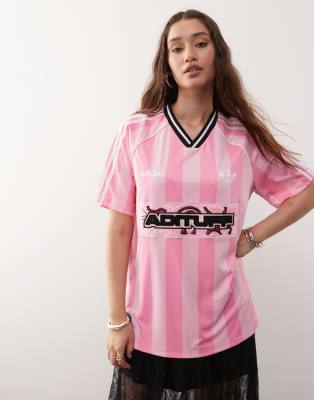 Camiseta de fútbol rosa Summer de adidas Originals | ASOS