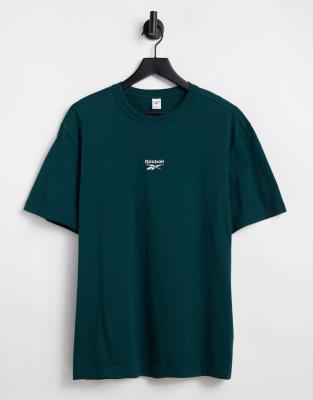 Camiseta verde bosque de corte cuadrado Wardrobe Essentials de Reebok ...