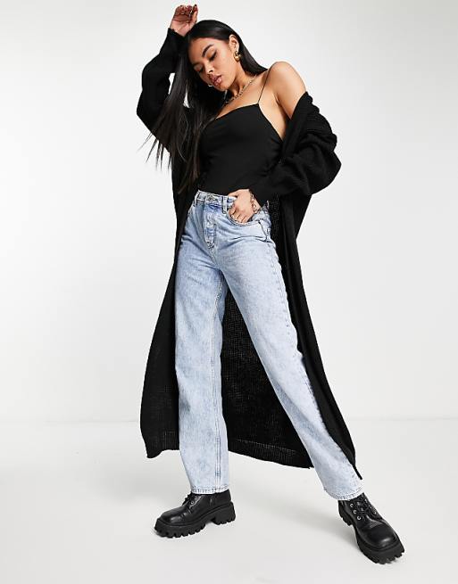 Cárdigan largo negro de punto de Femme Luxe | ASOS Cárdigan largo negro de punto de Femme Luxe | ASOS
