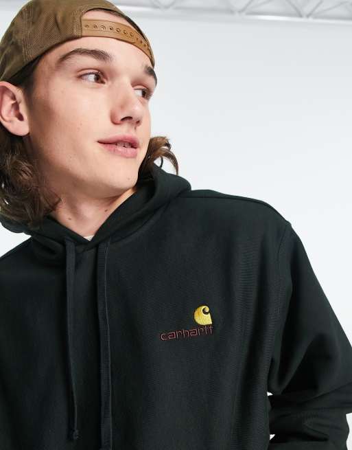 Carhartt Wip American Script Loose Fit Hoodie In Green Asos