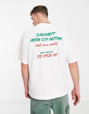 Carhartt WIP built from scratch t-shirt in white | ASOS