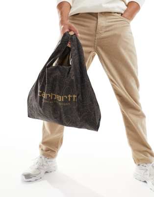 Carhartt WIP - Cabas repliable à motif cachemire - Bordeaux | ASOS