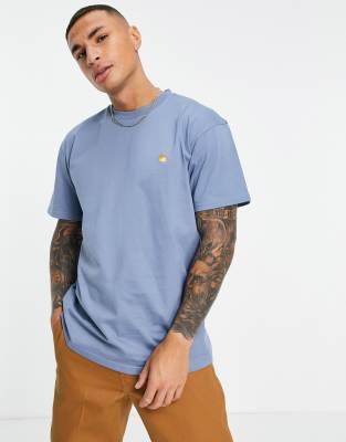Carhartt WIP chase t-shirt in lilac | ASOS