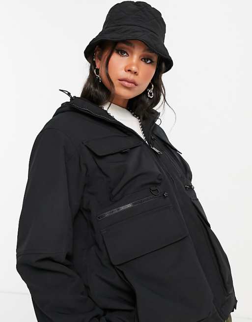 Carhartt WIP colewood hooded pocket front jacket in black | ASOS Carhartt WIP colewood hooded pocket front jacket in black | ASOS