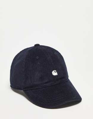 Carhartt WIP - Harlem - Casquette en velours côtelé - Bleu marine | ASOS