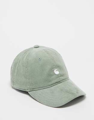 Carhartt WIP - Harlem - Casquette unisexe en velours côtelé - Vert | ASOS