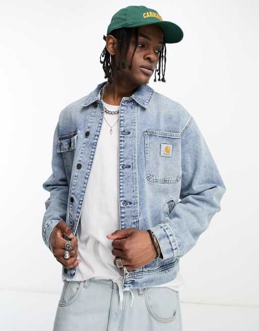 Carhartt WIP - Saledo - Veste en jean - Bleu clair délavé | ASOS