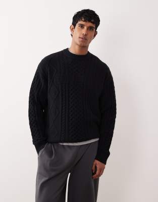 Carhartt WIP shawn knitted jumper in black | ASOS