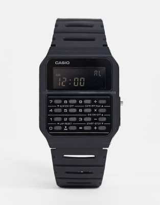 Casio unisex calculator watch in black | ASOS