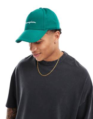 Champion – Baseball-Kappe in Dunkelgrün | ASOS