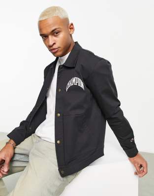 Champion Rochester city explorer coach jacket in black | ASOS