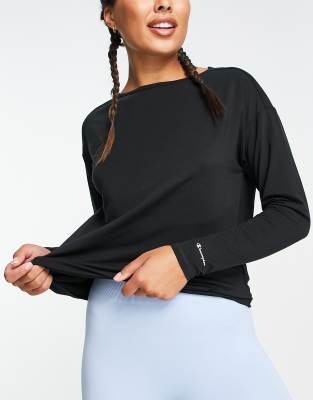 Champion Training long sleeve top in black | ASOS