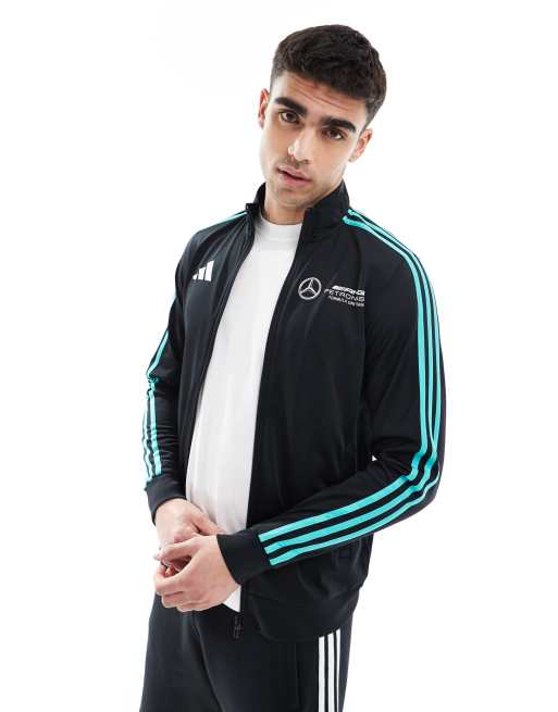 Chaqueta de chándal negra Mercedes Formula One DNA de adidas ...