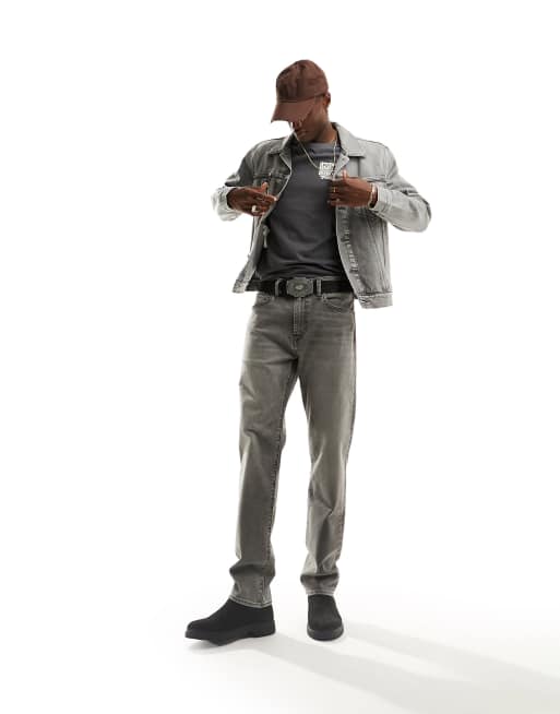 Chaqueta Vaquera Estilo Camionero Con Lavado Gris De Levis Asos