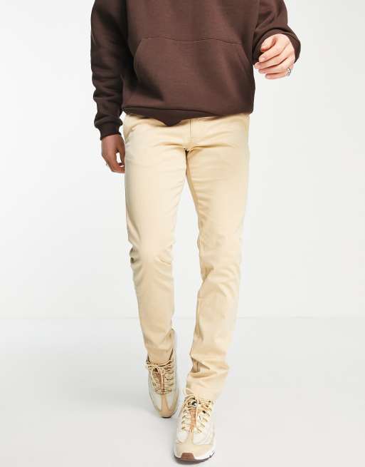 Chinos Beis De Corte Slim De Satén Flex Bleecker De Tommy Hilfiger Asos