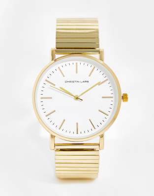 Christin Lars classic bracelet watch in gold | ASOS