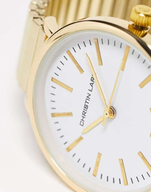 Christin Lars classic bracelet watch in gold | ASOS