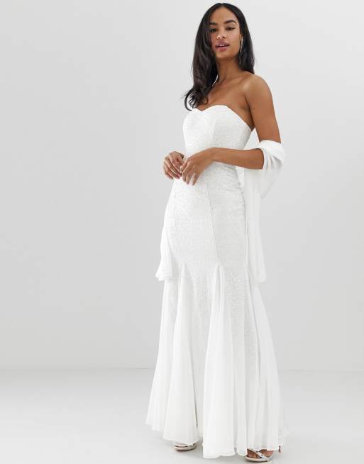 City Goddess Bridal Fishtail Maxi Dress | atelier-yuwa.ciao.jp