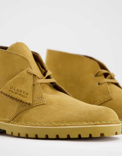 Clarks Originals Desert Rock Boots 26162703 Oakmoss Suede Aphrodit ...