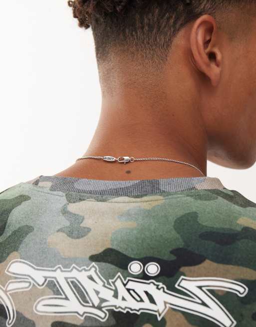 Classics 77 lightning bolt coin pendant chain necklace in silver | ASOS