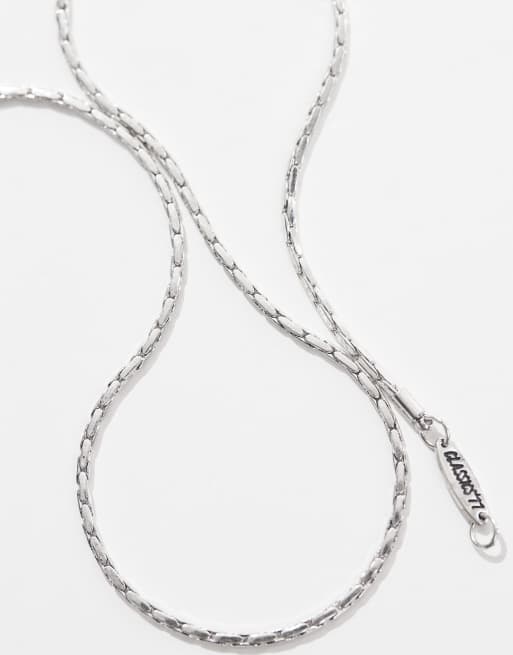 Classics 77 snake chain necklace in silver | ASOS