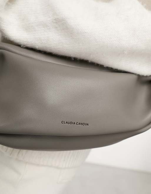 Claudia Canova crescent cross body bag in dark gray | ASOS