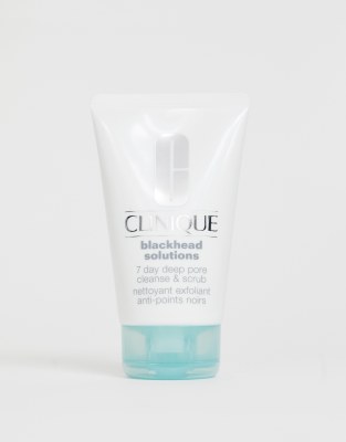 Clinique Blackhead Solutions 7 day Deep Pore Cleanse & Scrub 150ml | ASOS