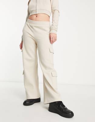 COLLUSION cargo trackies in stone (part of a set) | ASOS