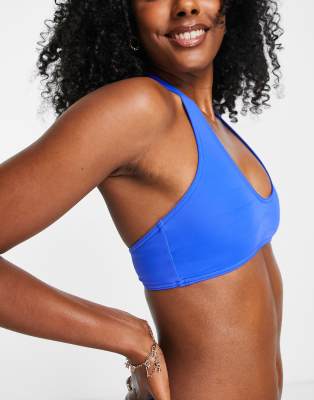 COLLUSION - Haut de bikini dos-nu - Bleu - MBLUE | ASOS