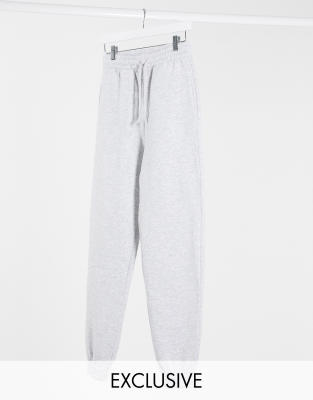 COLLUSION oversized trackies in ash grey marl | ASOS