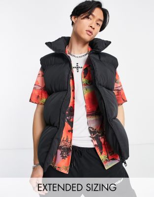 COLLUSION puffer gilet in black | ASOS