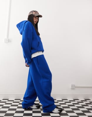 COLLUSION relaxed trackies in blue | ASOS