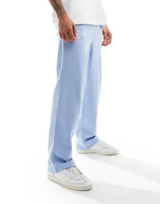 COLLUSION relaxed trackies in light blue | ASOS